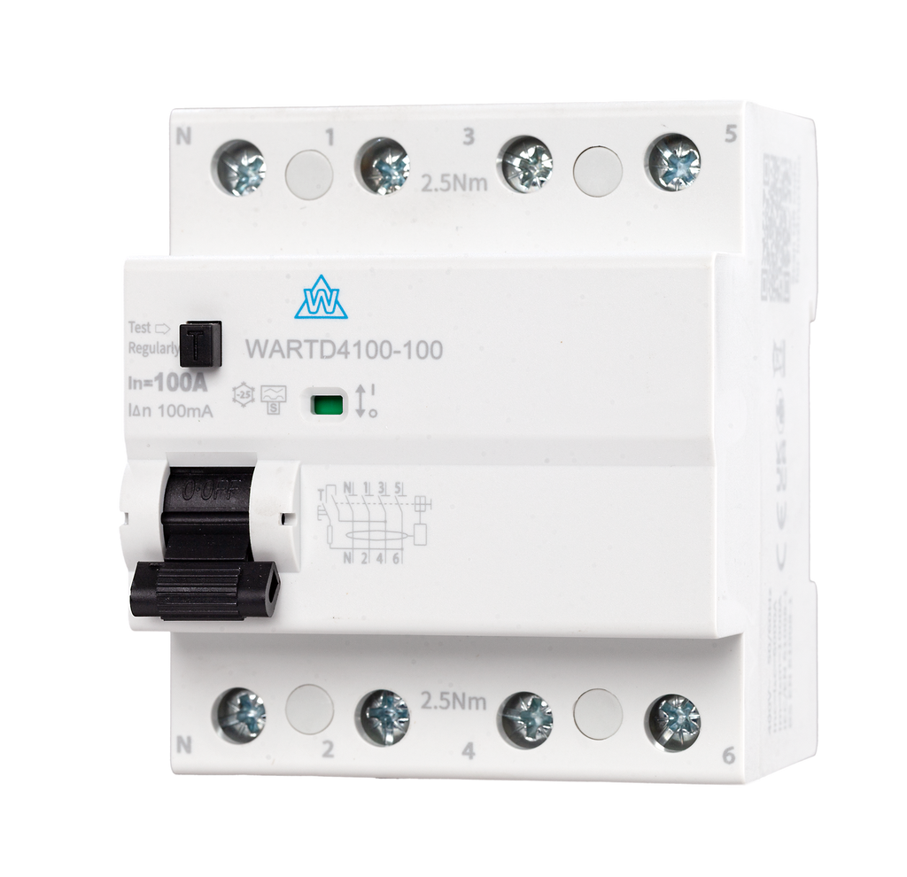 A Type 100mA Time Delay RCD – 63A 4 Pole S-Type (WARTD463-100)