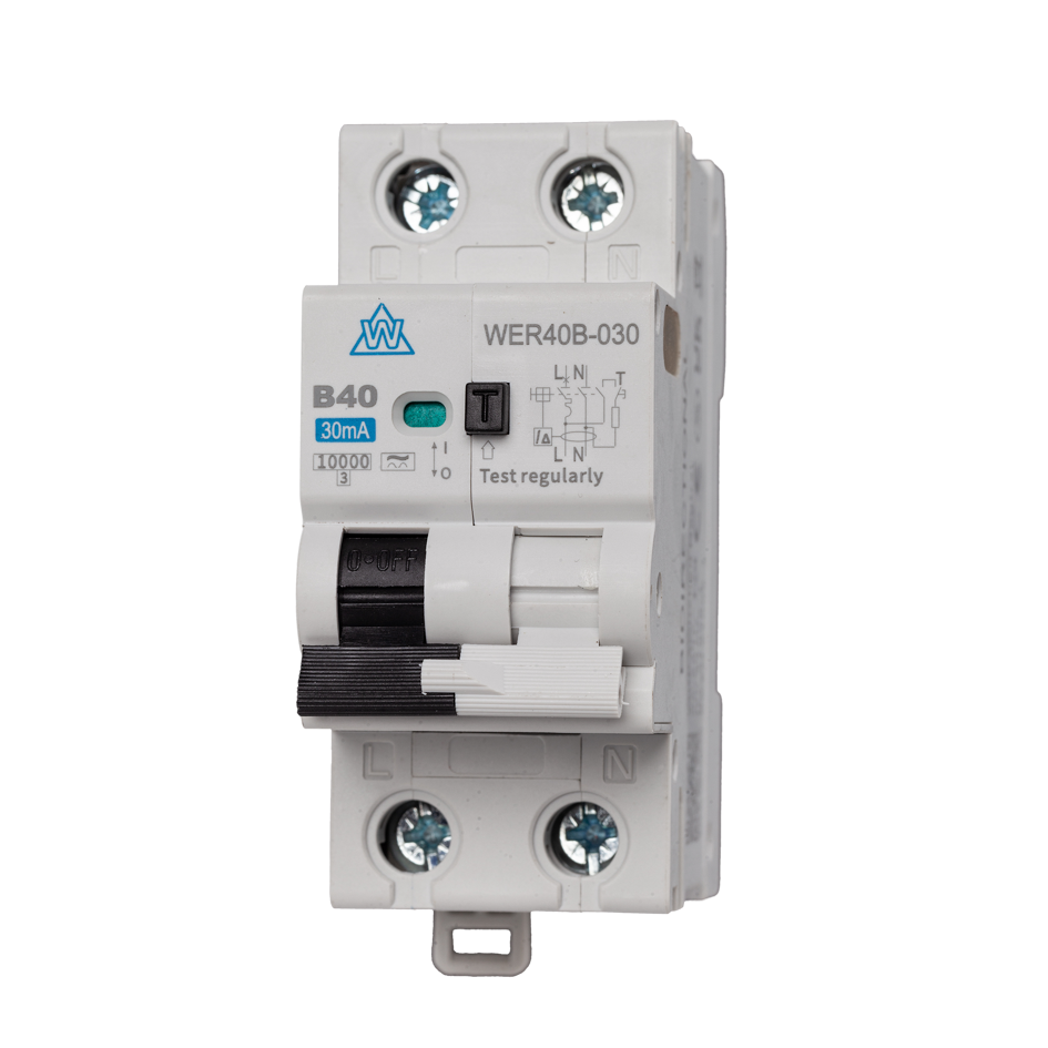 High Immunity RCBO – 40A B Curve, Type A, 30mA | WER40B-030