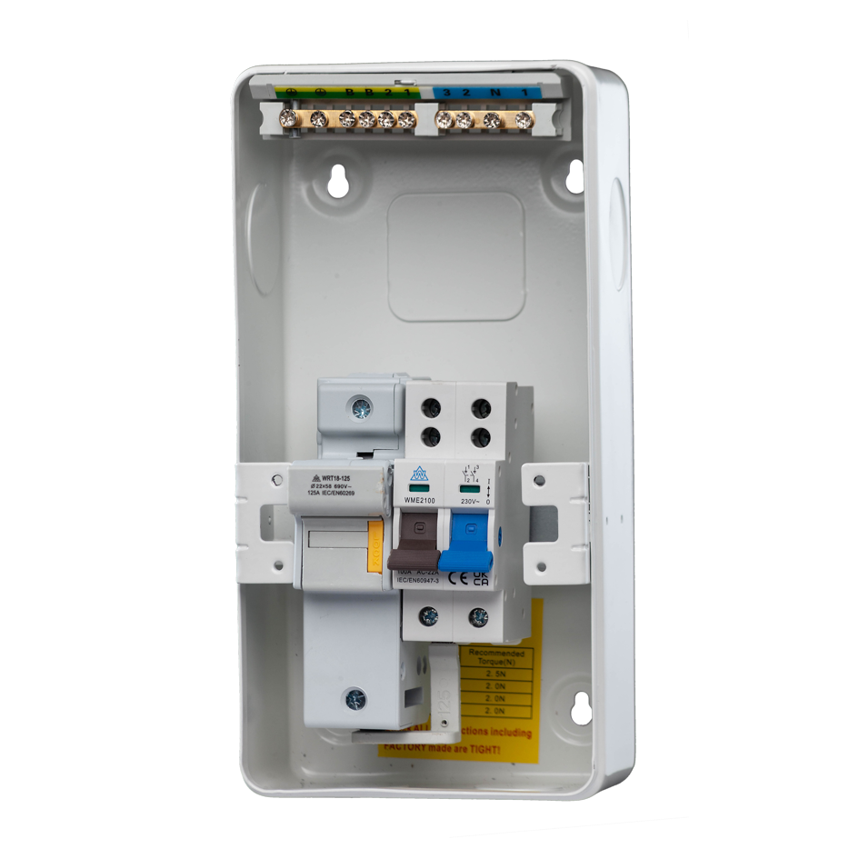 Metal Fuse Switch 100 A with 3 × Fuses – WFMS100/3F | Fused Isolator ...
