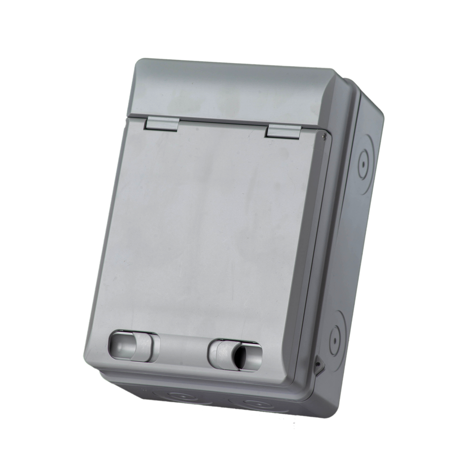 IP65 Plastic Garage Enclosure – 63A RCD + 6A / 32A MCBs (WPGU04/632 ...