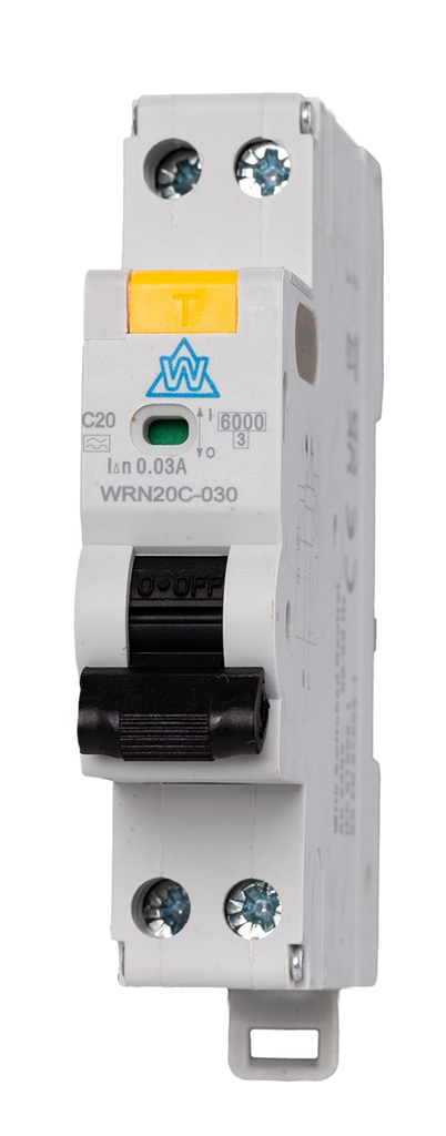 Single Module 2 Pole RCBO 16A B Curve (WRN16B-030) | Type A