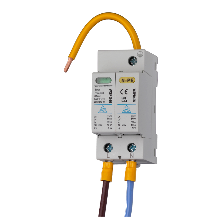 Type 2 Surge Protection Device Kit – WSPD240KIT1 | 40kA SPD with Forked ...