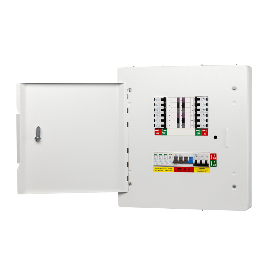 WTPN24-125SP | 125A 3 Phase Distribution Board – 24 Way with SPD & 32A MCB