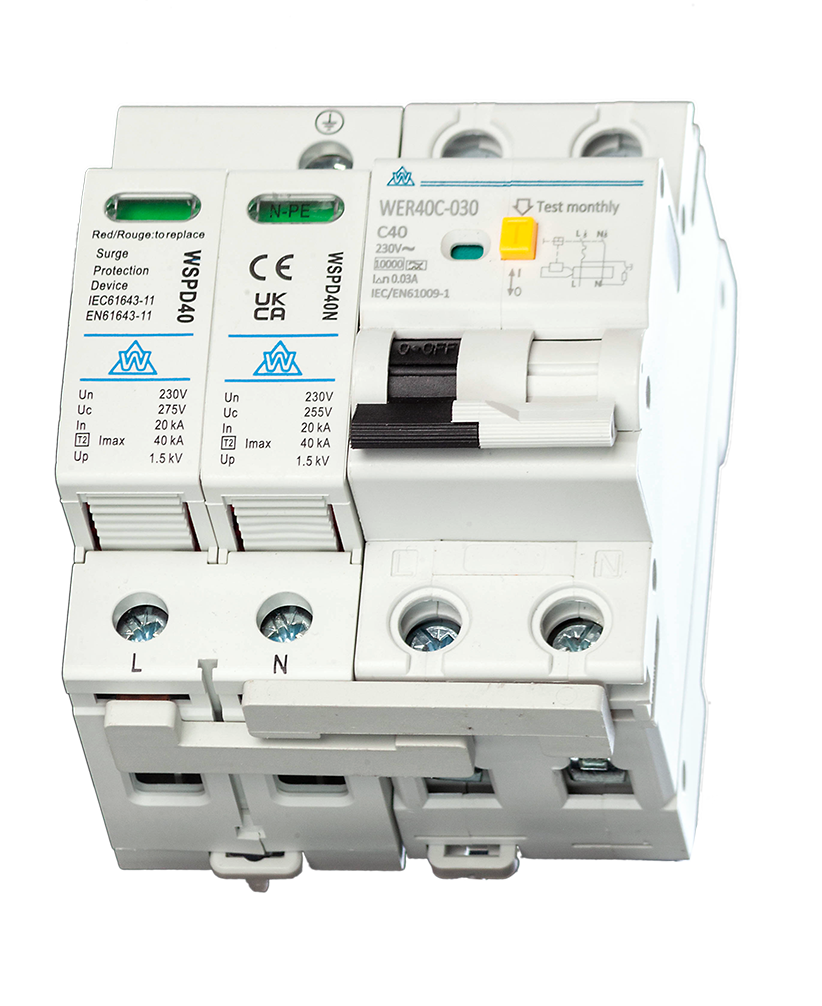Type A RCBO with Surge Protection – 32A B Curve (Solus Pack) | WER32B/Solus