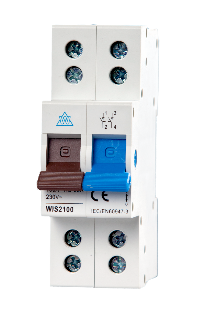 Twin Screw 100A Main Switch 2 Pole WIS2100 – power-and-data-uk