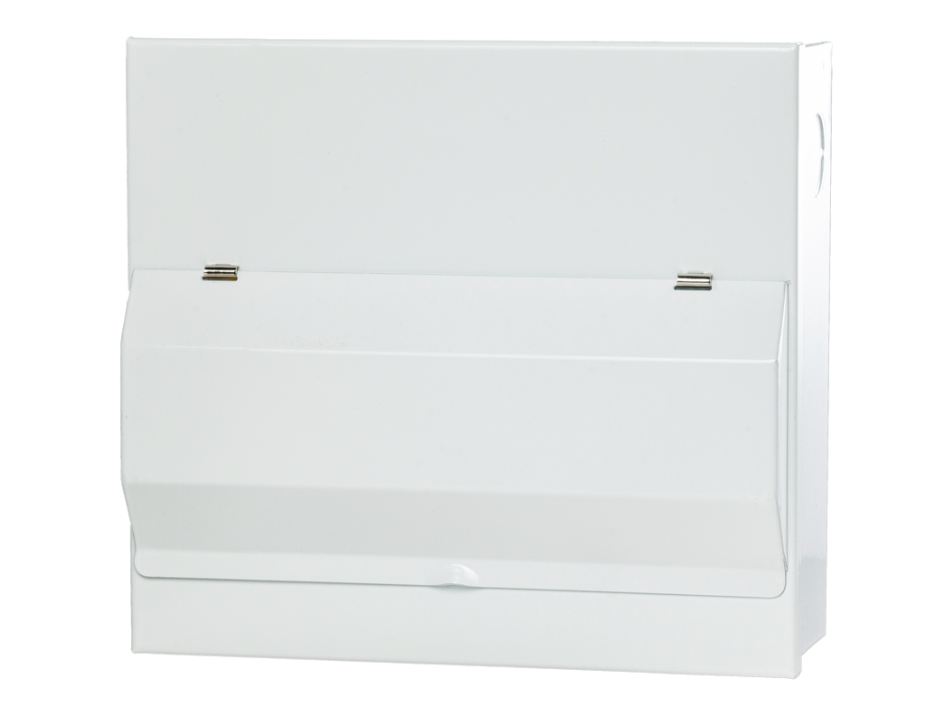 8 Way Consumer Unit – Main Switch + 8 MCBs | Steel Board